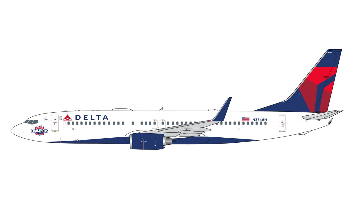 * 1/400 Delta Air Lines B 737-800 "Atlanta Braves"/"World Champions" G ...