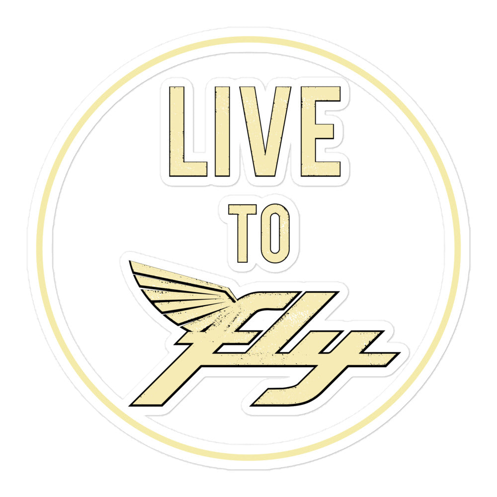 Live to Fly Sticker – The Flying Shop