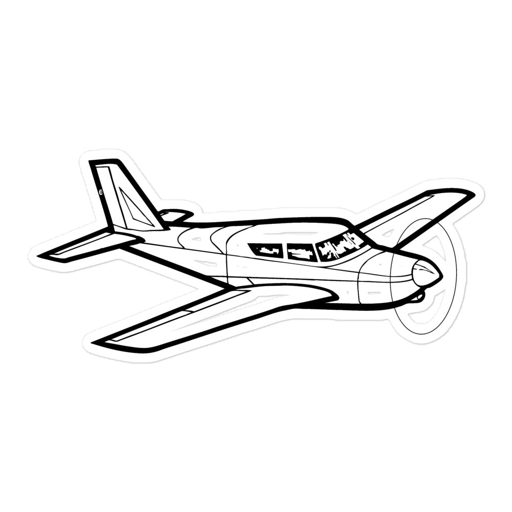 Piper Comanche Classic Sticker – The Flying Shop